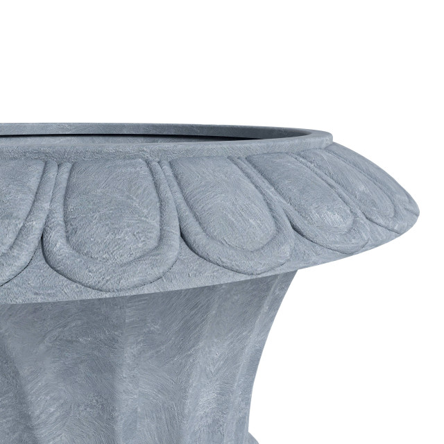 Lotus Urn Planter, Fiberglass and Clay With Drainage Holes ...