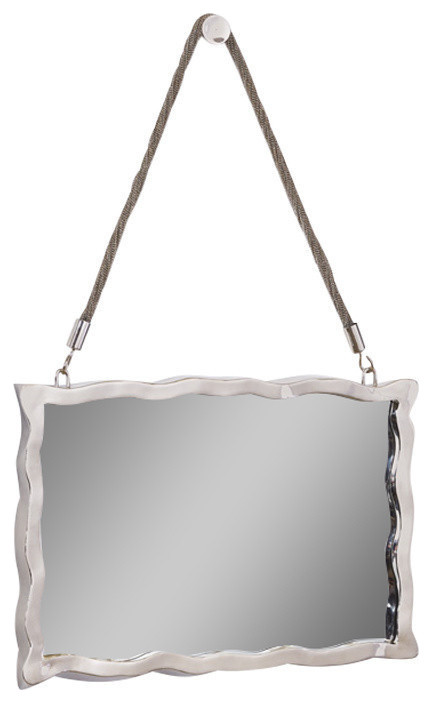 Squiggly Mirror, 23" L x 2" W x 16" H _ Comes with approx. 20" of ...