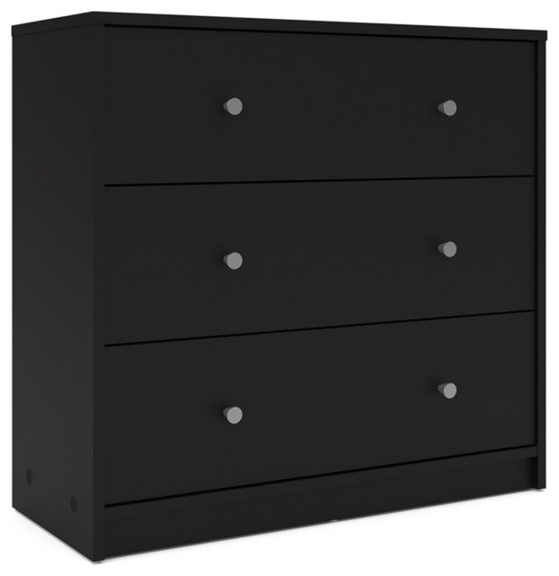 Home Square 3 Piece Set with 6 Drawer Double Dresser Nightstand and ...