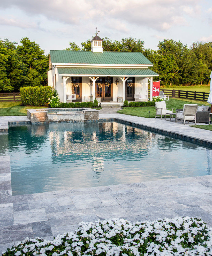 Pool & Barn - Farmhouse - Pool - Nashville - by Forte Building Group ...