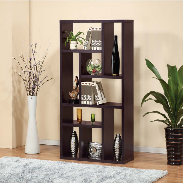 Maze Design Bookshelf Display Stand - Transitional - Display And Wall ...