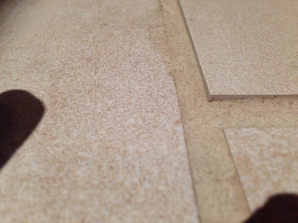 Bad kitchen floor tile install