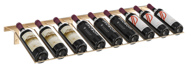 W Series Presentation Row (wall mounted metal wine rack), 9 Bottles (3 ...