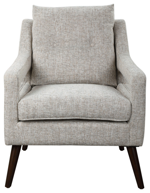 Uttermost O'Brien Neutral Chair - Midcentury - Armchairs And Accent ...