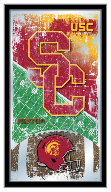 USC Trojans 15" x 26" Football Mirror by Holland Bar Stool Company ...