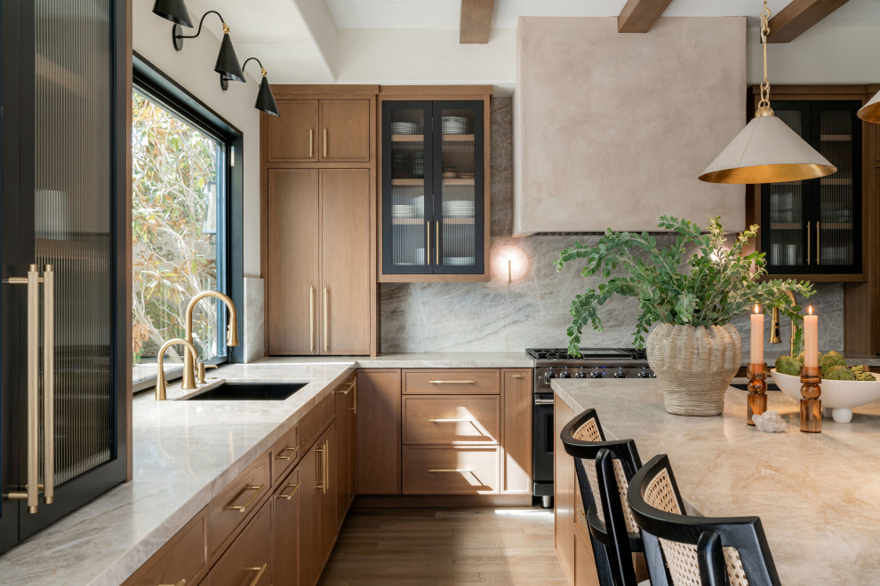 Refined Oak and Stone - Modern - Kitchen - San Diego - by Maegan Swabb ...