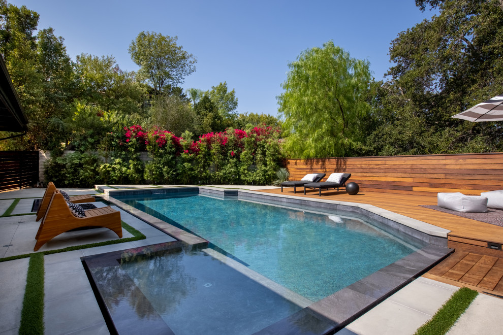 Complete Backyard Remodel in Sherman Oaks - Pool - Los Angeles - by ...
