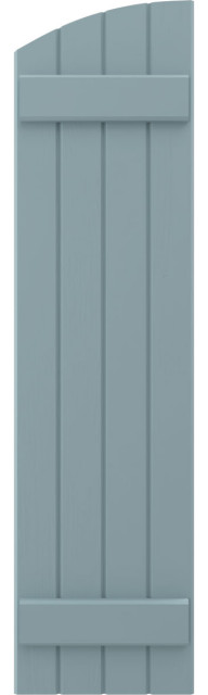 Four Board (2 Batten) Joined Board-n-Batten Shutters w/ Elliptical Top ...