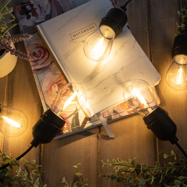 Pure Garden 40FT Outdoor String Lights - Modern - Outdoor Rope And ...