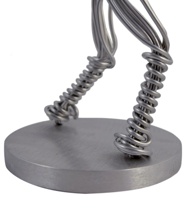 Contemporary Metal Wire Pegasus Sculpture, American Handmade ...