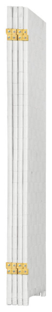 4 ft. Short Woven Fiber Outdoor All Weather Room Divider, 4 Panel ...