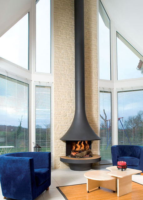 les cheminées murales design - Modern - Lyon - by ECM CHEMINEES | Houzz