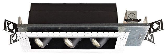 LED Precision Multiple Three-Light IC Rated Housing, 2700K Flood ...