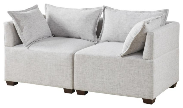 2-Piece Modular Loveseat Sofa - Contemporary - Home Gym Equipment - by ...