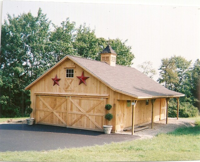 Gable Style Pole Barns - Traditional - New York - by PINE RIDGE POLE ...