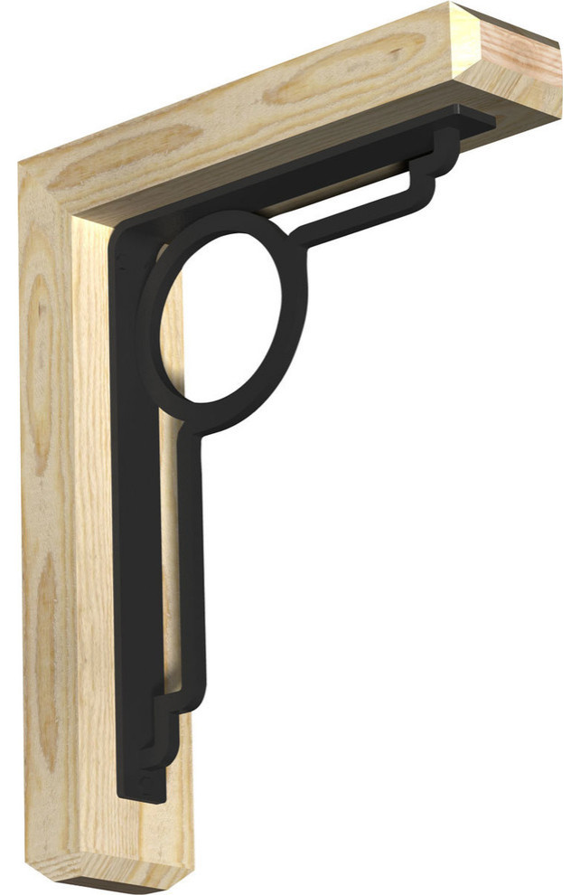 Maria Craftsman Ironcrest Bracket Single Brace, 2" Thick, 16"x19 ...