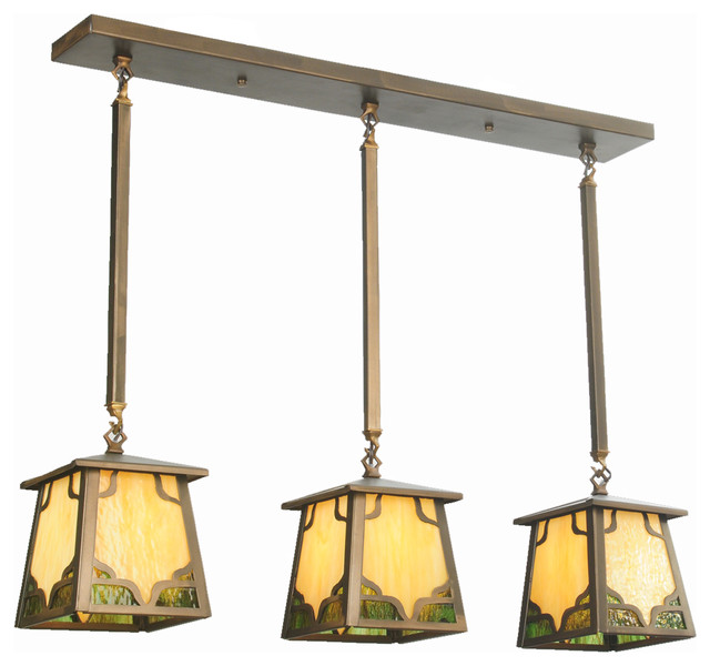 37 Long Kirkpatrick 3 Light Island Pendant - Transitional - Kitchen ...