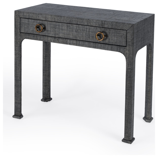Chatham Raffia 1-Drawer Console Table - Tropical - Console Tables - by ...