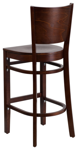 Walnut Wood Stool - Transitional - Bar Stools And Counter Stools - by ...