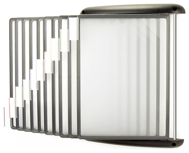 Aidata, Low Profile Wall Mount Reference Organizer, 10 Panel ...