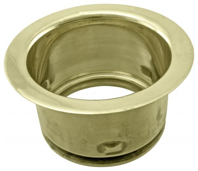 3-Bolt Mount Style Extra-Deep Disposal Flange In Polished Brass ...