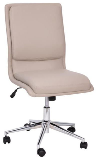 Taupe Leathersoft Office Chair - Modern - Office Chairs - by Kolibri ...