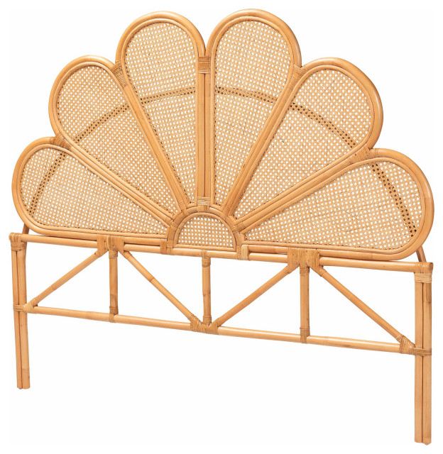 Tashia Rattan Headboard, King - Tropical - Headboards - by Baxton ...