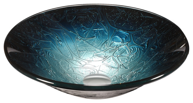 Glass Sink Bowl - Contemporary - Bathroom Sinks - by Skyline Decor | Houzz