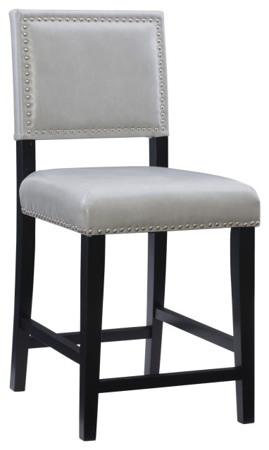 Brook Dove Gray Counter Stool - Transitional - Bar Stools And Counter ...