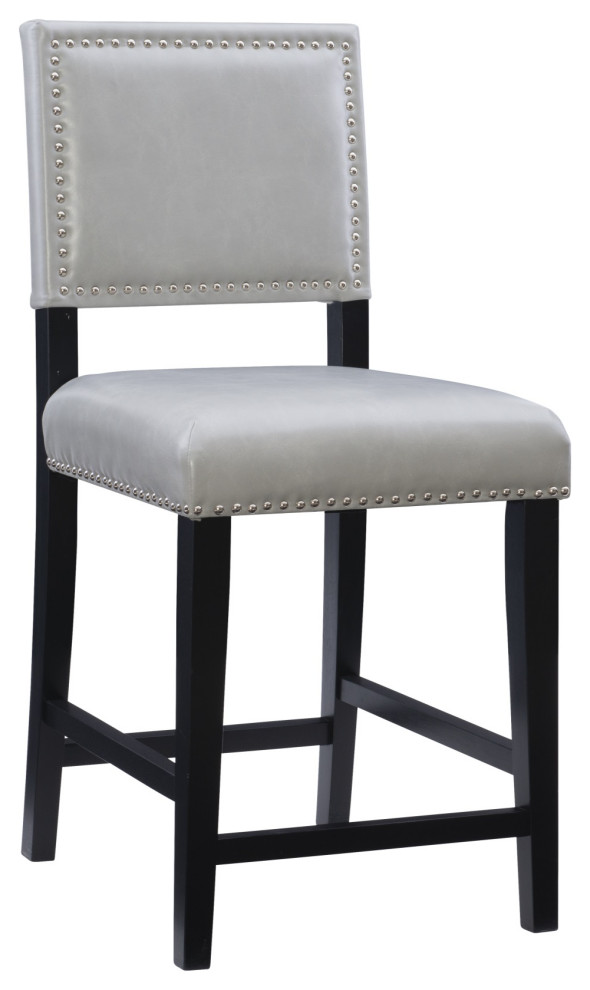 Brook Dove Gray Counter Stool - Transitional - Bar Stools And Counter ...