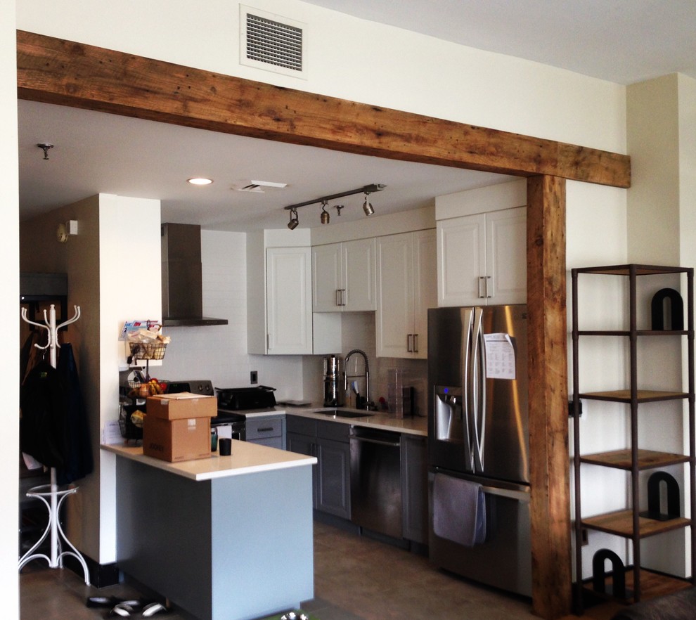 Design & Installing Reclaimed False Beams - Kitchen - Providence - by ...