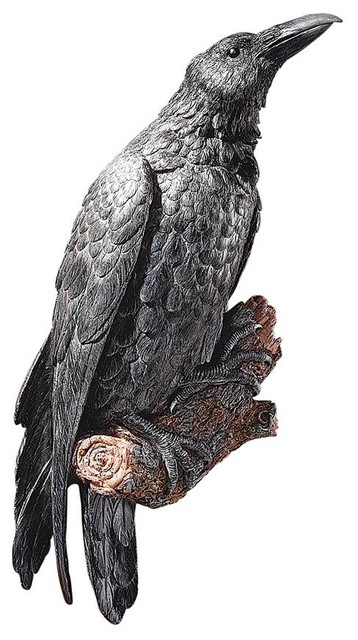 Ravens Perch Plaque - Rustic - Wall Sculptures - by Design Toscano | Houzz