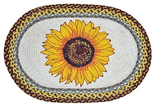 Op 381 Sunflower Oval Patch 20"X30" - Farmhouse - Area Rugs - by Uber ...