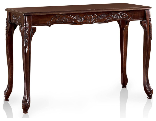 Classic Console Table, Cabriole Legs With Botanical Carved Details ...