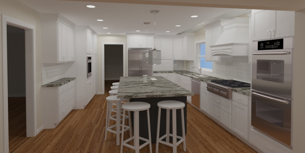 Someone please pick apart these initial kitchen drafts...