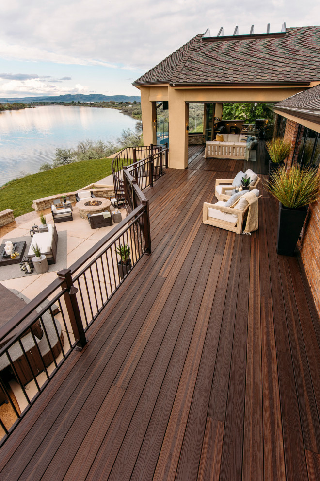 Dream Deck -- Envision Distinction Rustic Walnut composite deck ...
