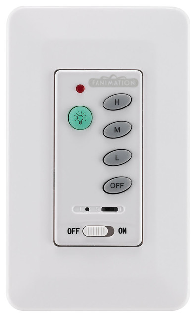Fanimation Controls Wall Control with Receiver Non-Reversing CWRL4WH ...