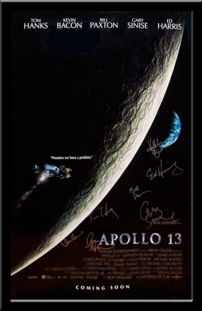 Apollo 13 Signed Movie Poster, Custom Frame - Contemporary - Prints And ...