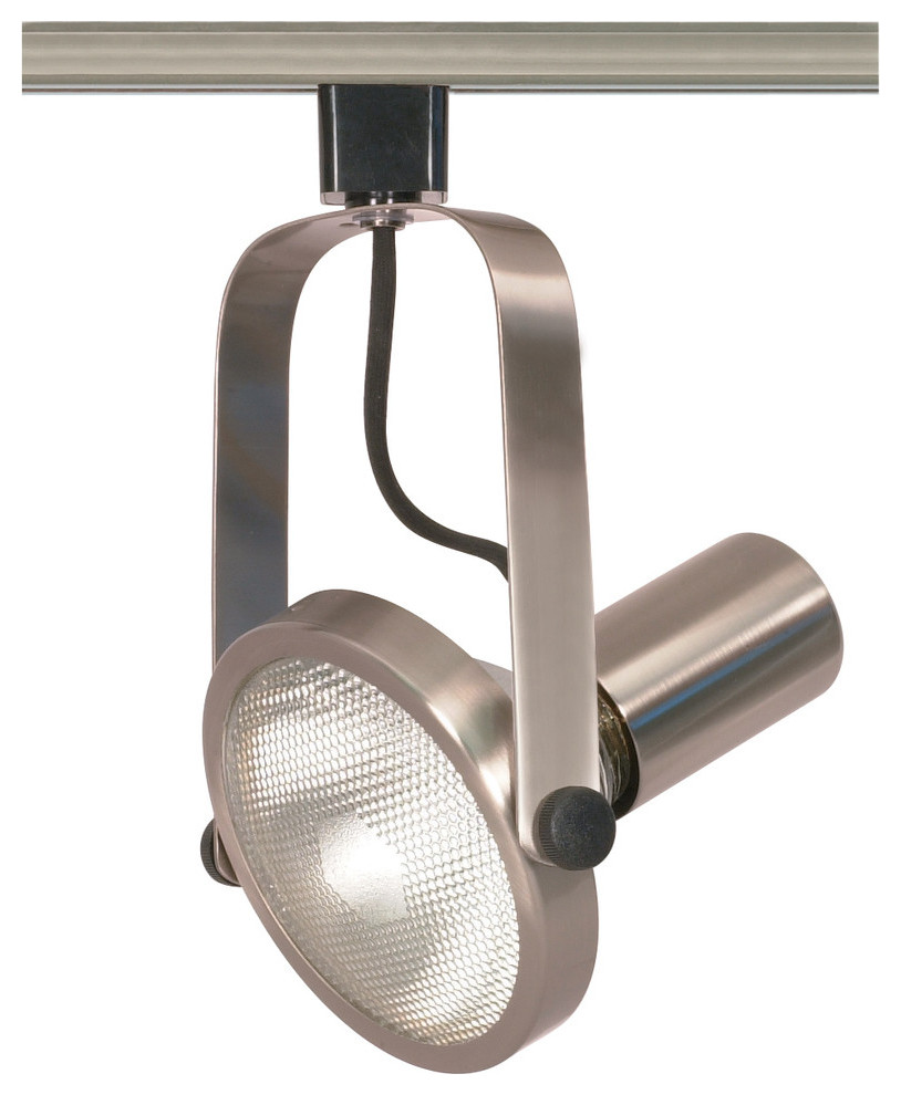 Nuvo Track Lighting 1-Light Incandescent Track Light Fixture, Brushed ...