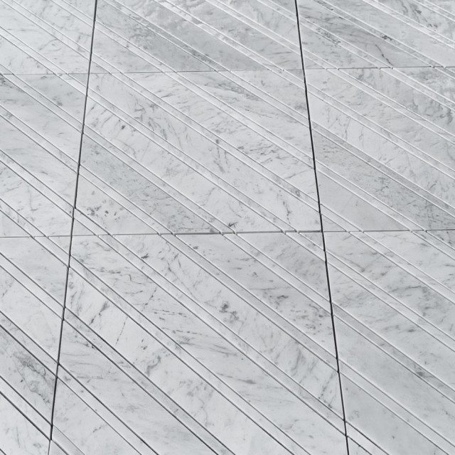 Carrara White Marble Luminous Beam Mosaic Tile Honed, 1 sheet, 2 inch ...