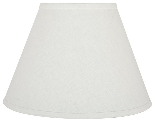 32366 Hardback Empire Shaped Spider Lamp Shade, White, 14" wide, 7"x14 ...
