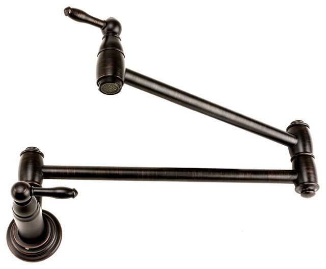 Traditional Wall-Mount Pot Filler in Oil Rubbed Bronze - Traditional ...