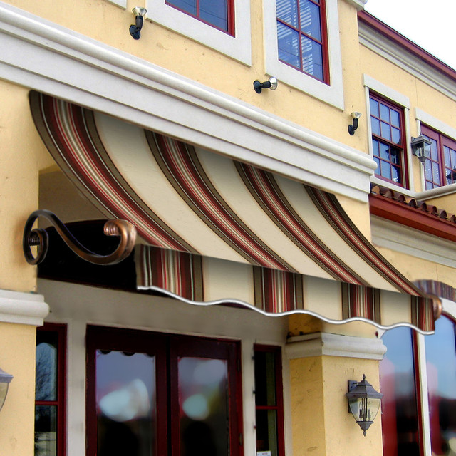 Awntech 8' Charleston Acrylic Fabric Fixed Awning, 24" x 24 ...