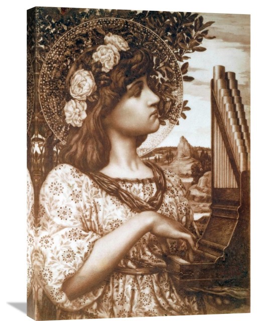"Saint Cecilia" Artwork, 21.262" x 30" - Traditional - Prints And ...
