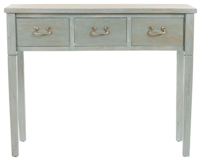 Lou Console With Storage Drawers Ash Grey - Farmhouse - Console Tables ...