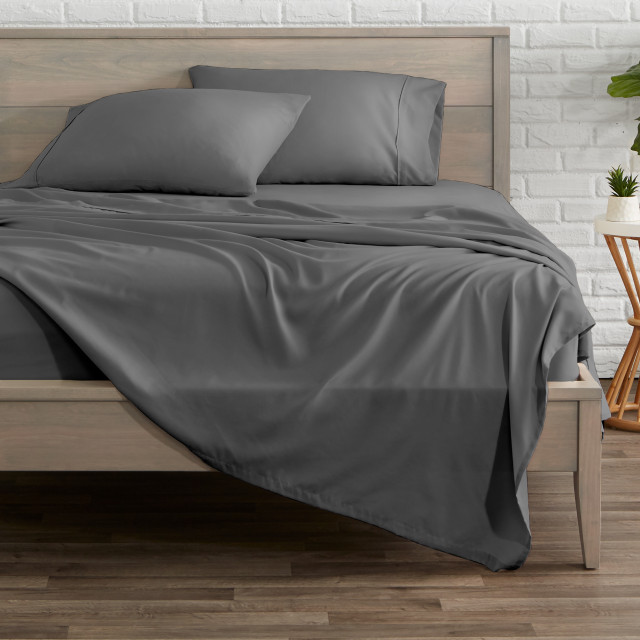Bare Home Flat Top Sheets - Multi-Pack, King - Contemporary - Flat ...