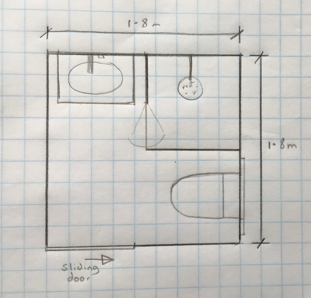 small en-suite layout | Houzz AU