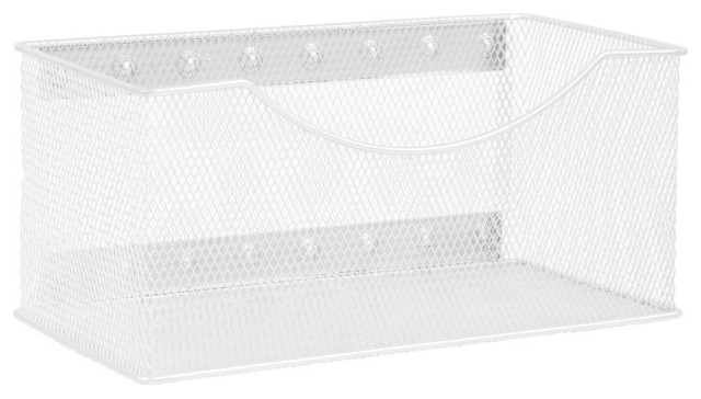 YBM Home Wire Mesh Magnetic Storage Basket Ideal As Office Supply ...