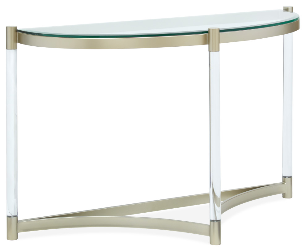 Demilune Sofa Table - Contemporary - Console Tables - by Magnussen Home ...
