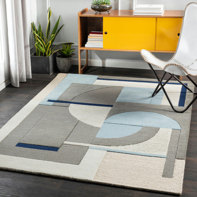 Surya Brooklyn Pale Blue Rug 5'x7'6" - Contemporary - Area Rugs - by ...